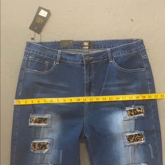 Shorts | Curvy Denim Leopard Inset Bermuda Shorts | Poshmark